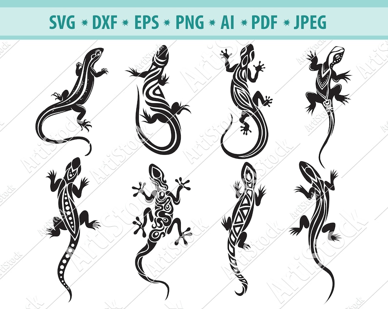 vector eps Lizard cuttable Monitor Lizard svg Lizard svg bundle cricut ...