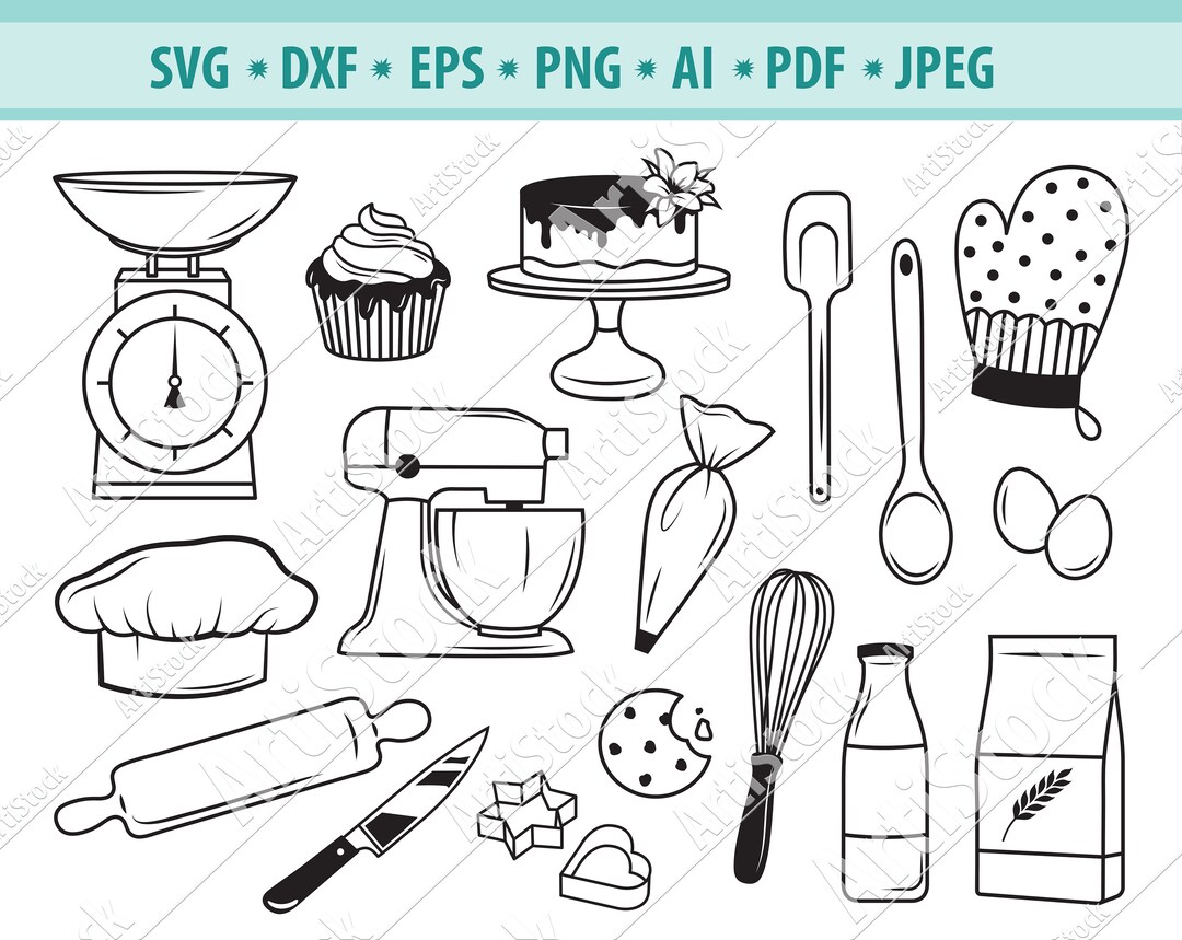 Bakery Item Svg, Confectionery Svg, Cake Svg, Birthday Cake Svg, Bakery ...