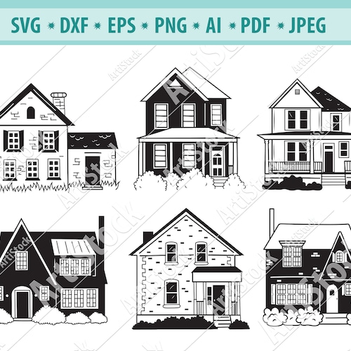 House Svg Bundle Building Svg Home Svg Architecture Svg - Etsy
