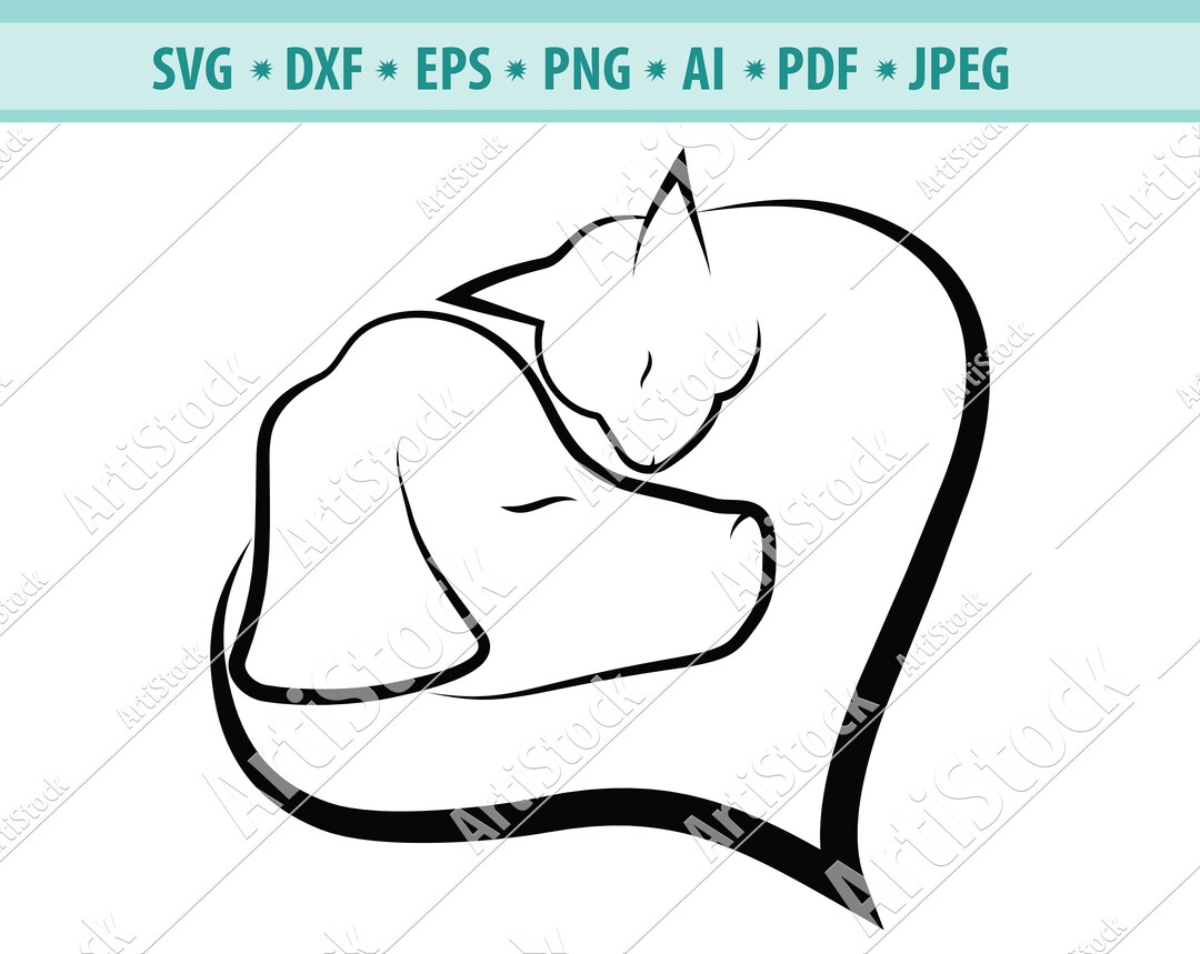 Cat & Dog SVG DXF PNG Cricut Silhouette Cut Files, Paw Medical Pet ...