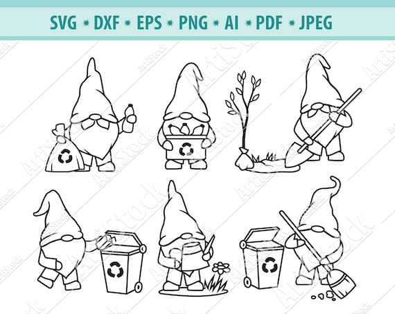 Gnome Recycling Svg Eco Gnomes Svg Recycling SVG - Etsy Australia