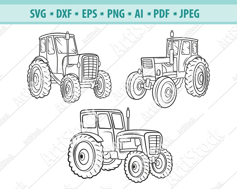 Tractors Svg File Agrotechnics Svg Farm Tractors Svg - Etsy