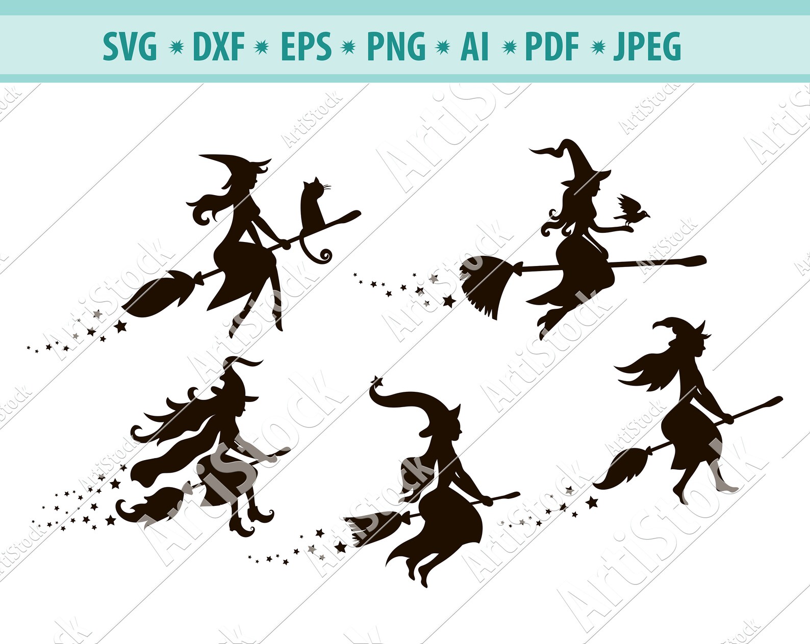 Svg, Halloween-Hexe Png, Eps, Svg, Dxf, Hexe Halloween Cliparts ...