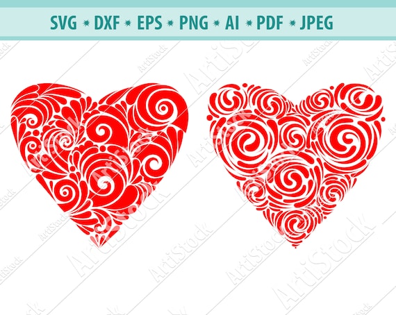 Heart SVG Valentines Day SVG Love SVG Heart Cut File Heart | Etsy