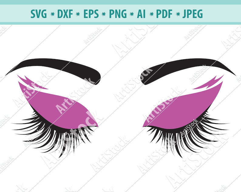 Pestañas svg, Ojos svg, Belleza svg, Maquillaje svg, Pestañas de ojos ...
