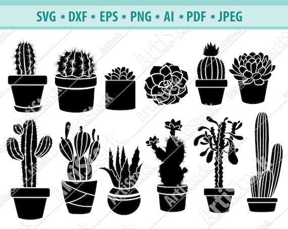 Cactus SVG Bundle Cactus SVG Cactus Clipart Cactus Cut - Etsy