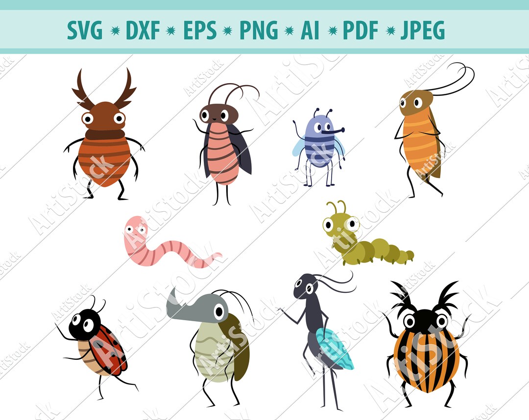Bugs SVG, Cute Insect Svg, Worm Svg, Baby Insects Svg, Insects ...