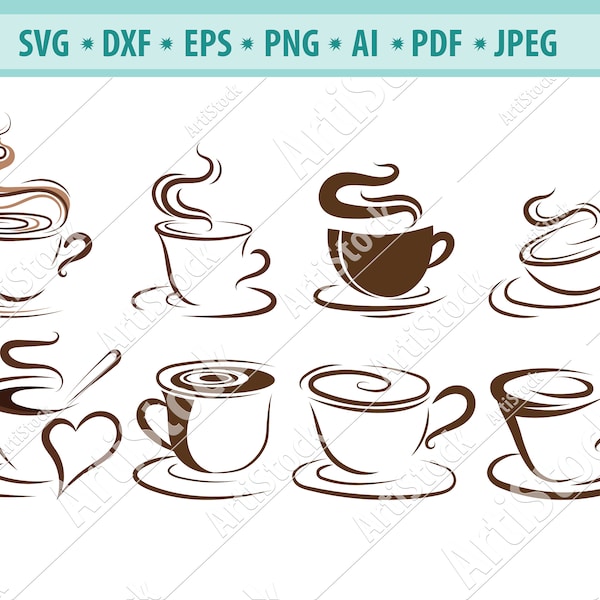Coffee Cup Svg - Etsy