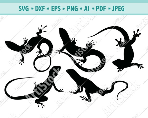 Lizard SVG Bundle Lizard SVG Lizard Clipart Lizard Cut - Etsy