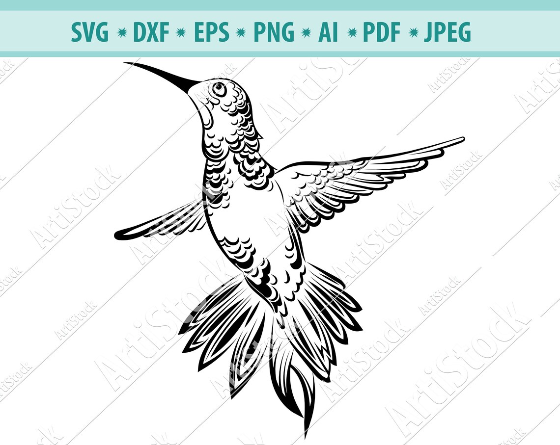 Hummingbird SVG File Hummingbird Wreath Svg File Hummingbird | Etsy