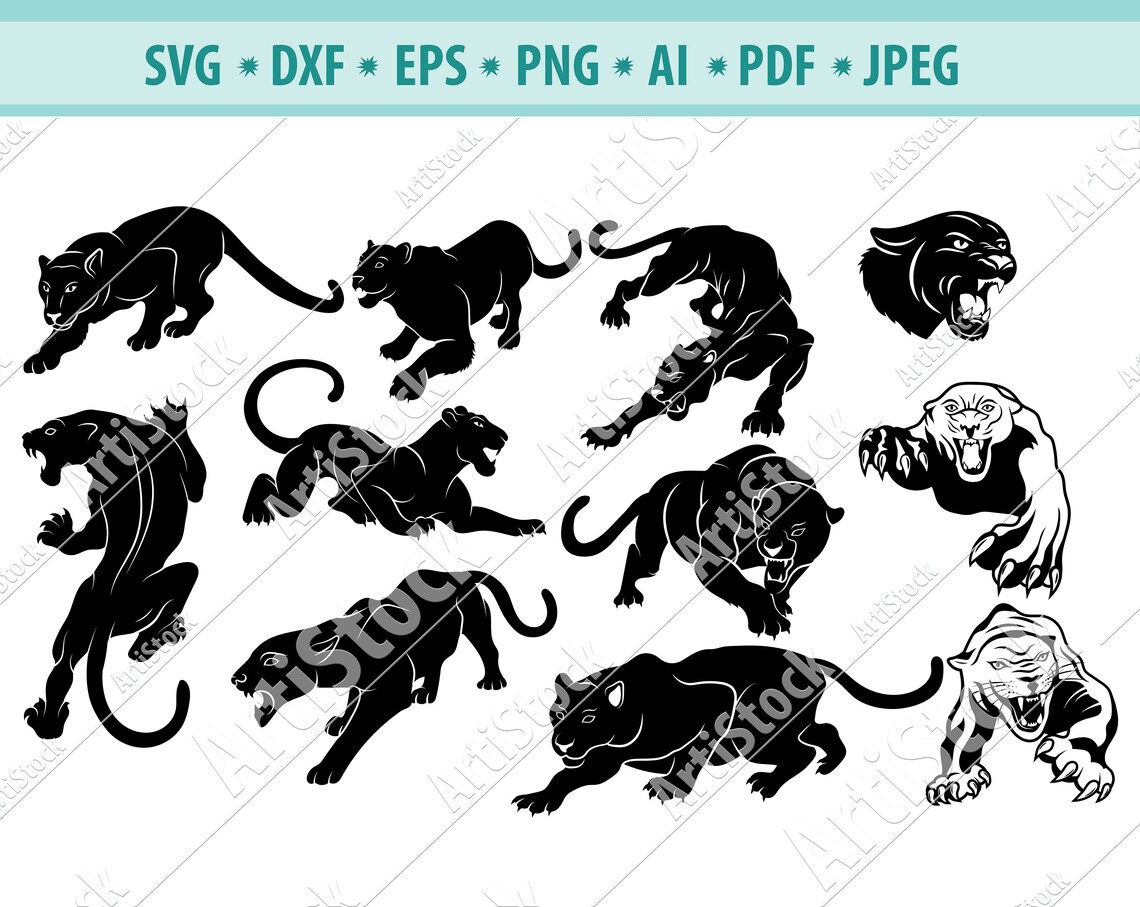 Black Panther SVG, Animal Power Pantera Svg,printable Pantera, Wild ...
