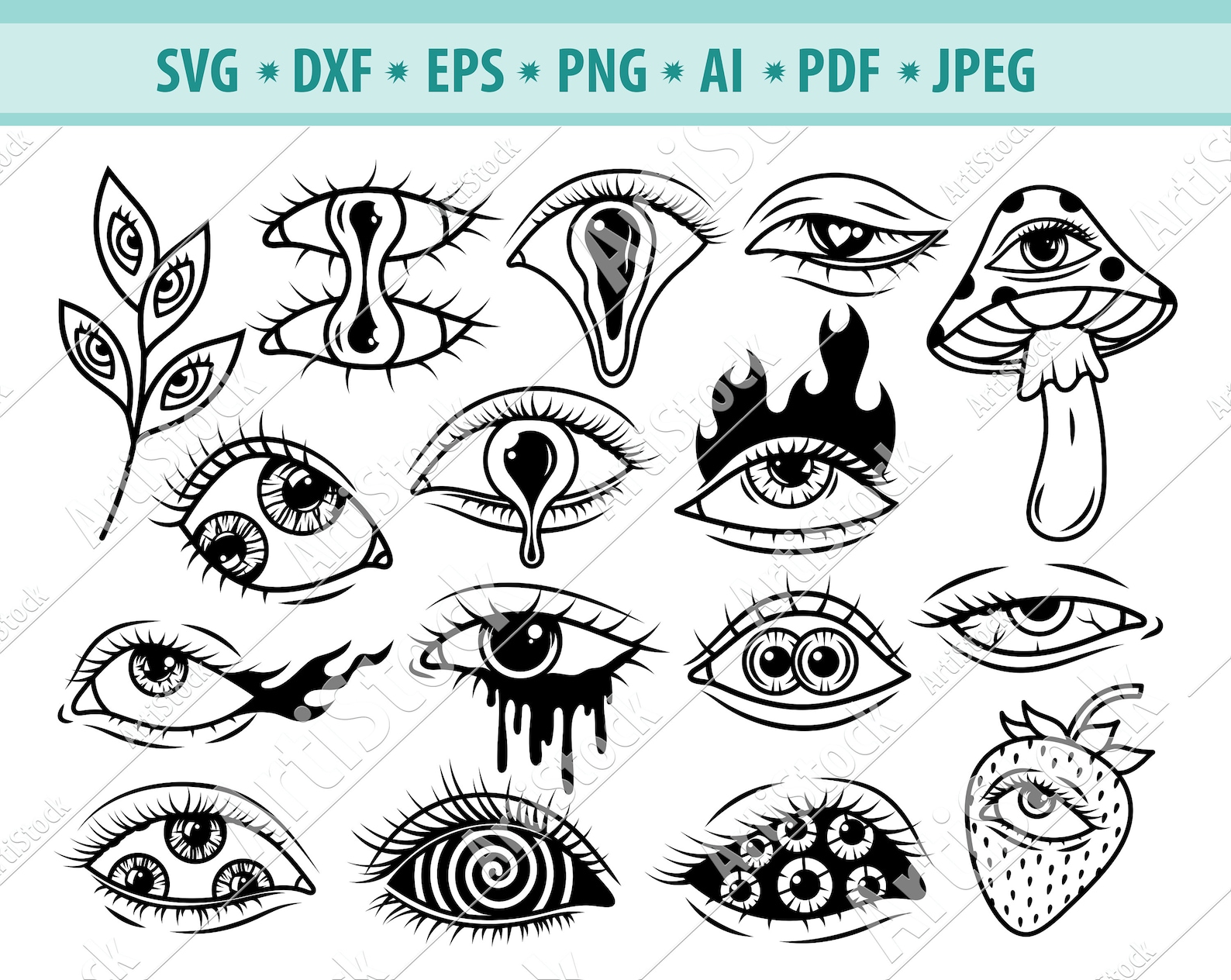 Halloween Eyes Svg Eyes Svg Creepy Eye Svg Eyelashes Svg - Etsy