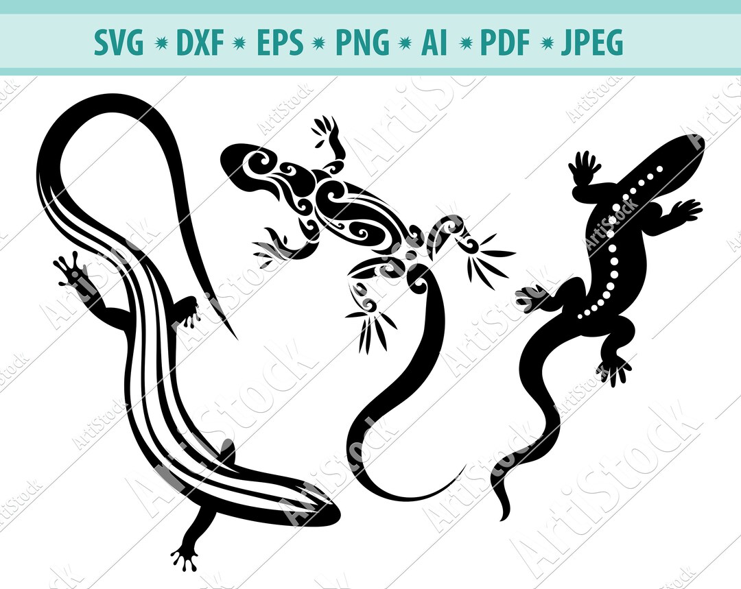Lizard SVG Bundle, Lizard SVG, Lizard Clipart, Lizard Cut Files for ...