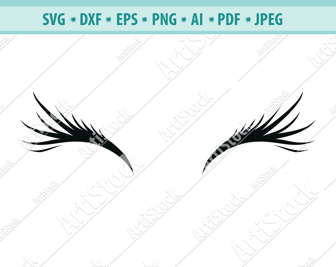 Eyelashes Svg, Eyes Svg, Beauty Svg, Make up Svg, Eye Lashes Svg, Face ...