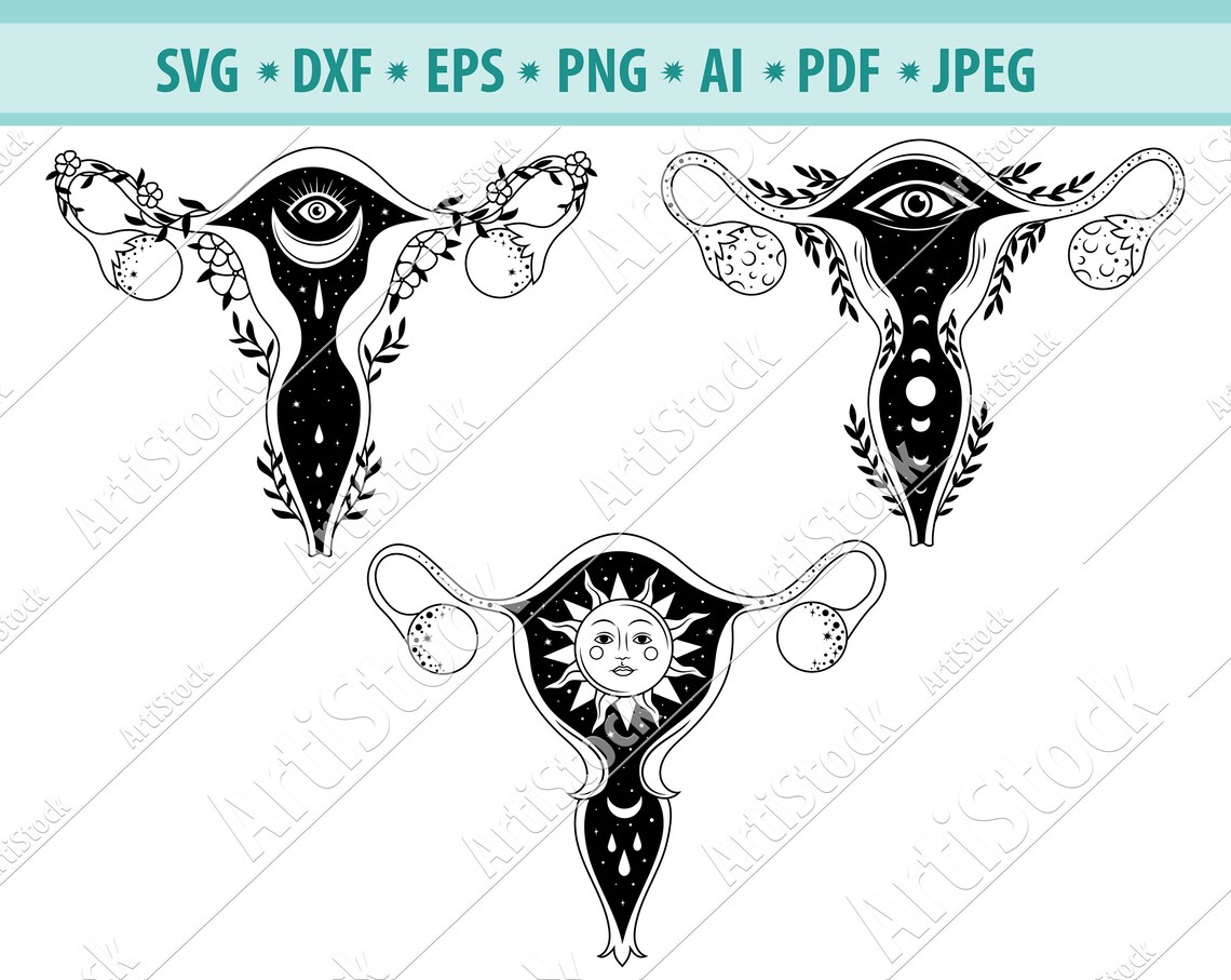 Floral Uterus Svg Uterus With Flower Svg Flower Uterus Svg - Etsy