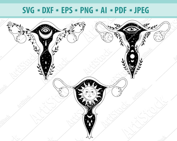 Floral Uterus Svg Uterus With Flower Svg Flower Uterus Svg - Etsy