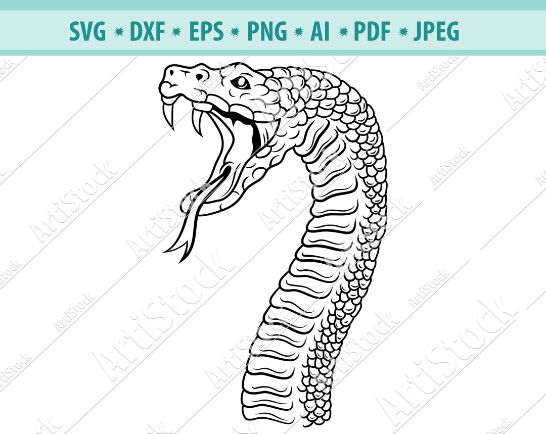 Snake Svg File, Snake Clipart, Reptile Svg, File for Cricut, Snake Cut ...