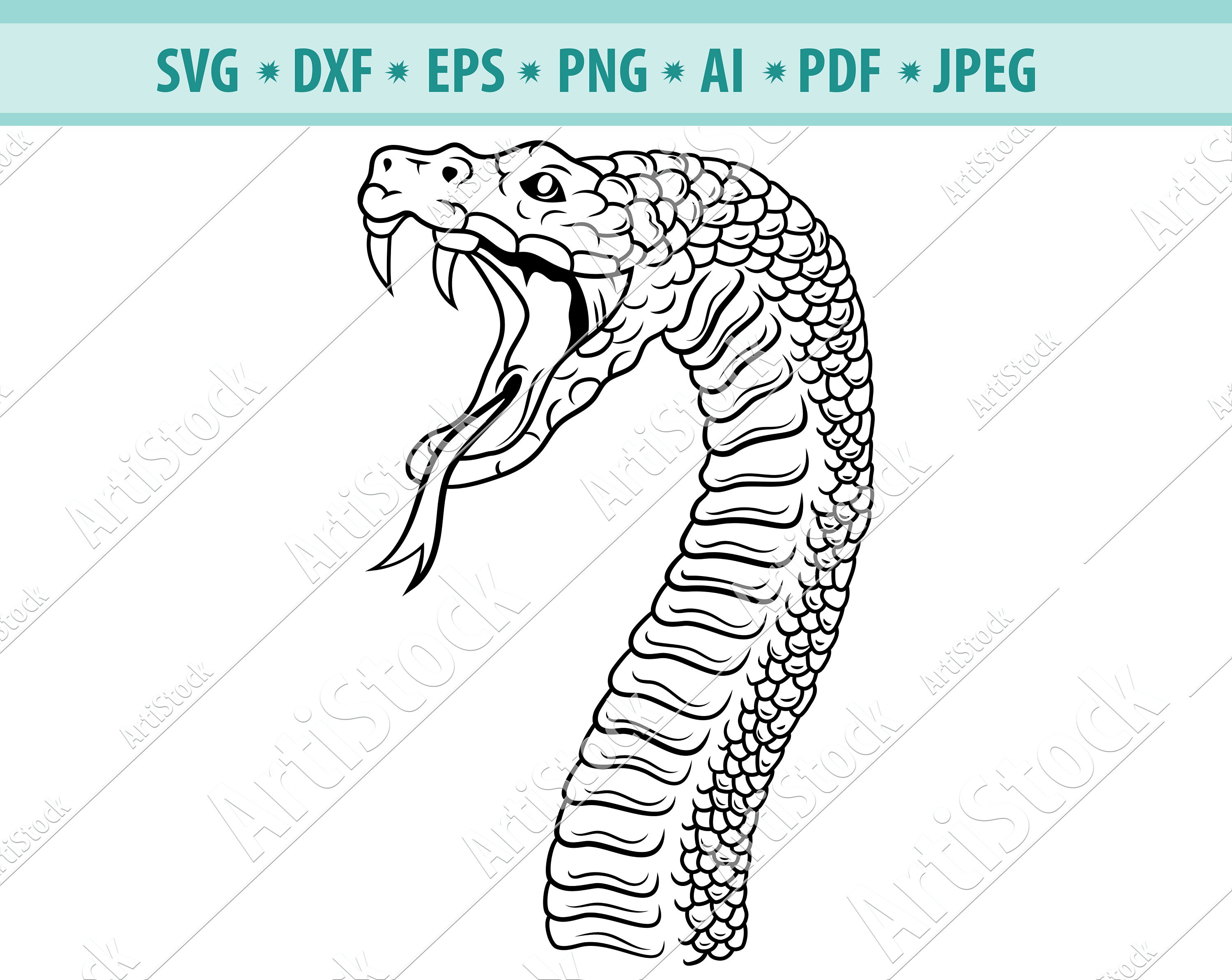 Snake Svg File Snake Clipart Reptile Svg File for Cricut - Etsy Canada