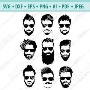 Beard Man SVG Beards Svg Beard Svg Beard Clipart Beard Man - Etsy