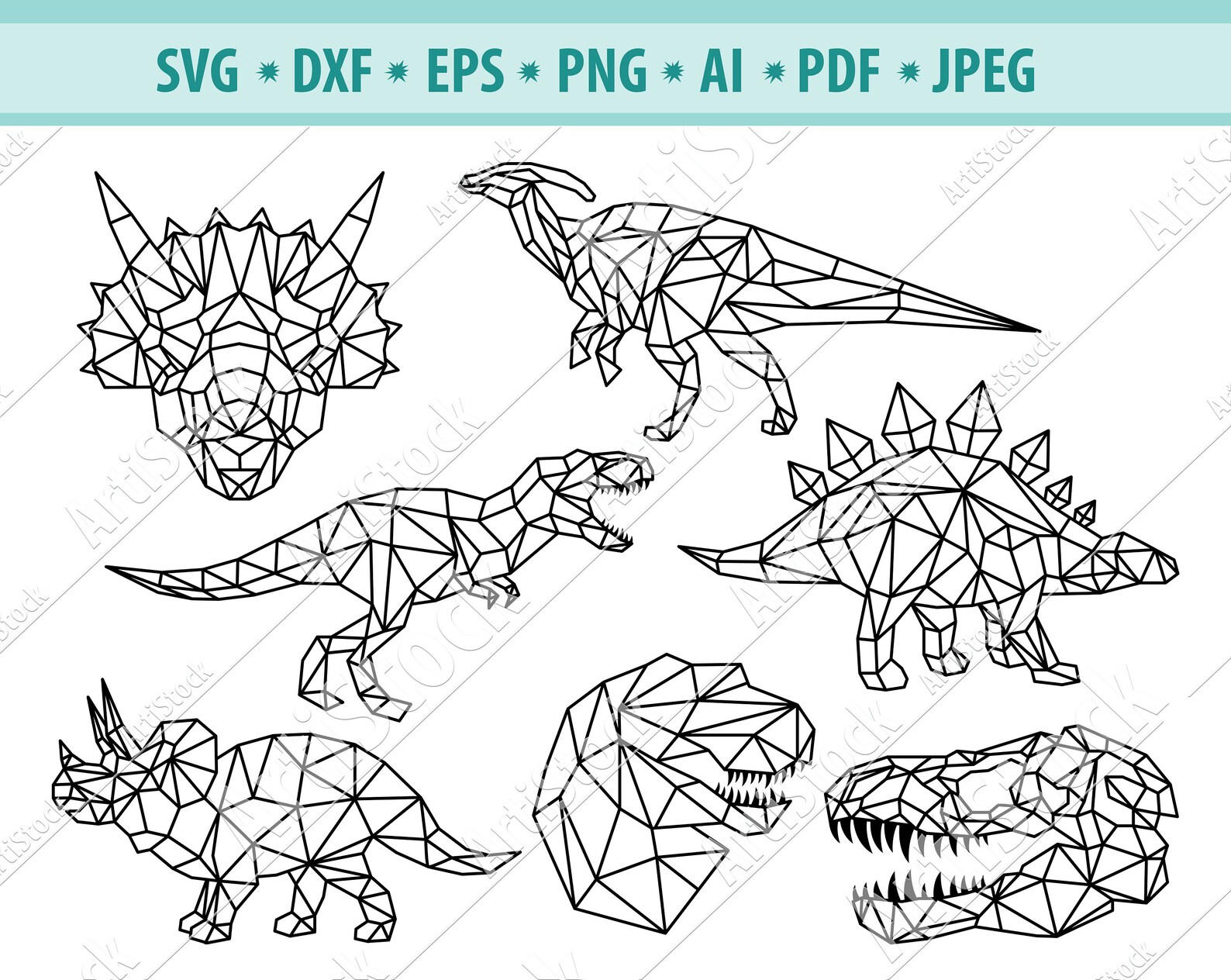 Dinosaur SVG Origami Dinosaur Svg Dinosaur Svg Dinosaur - Etsy