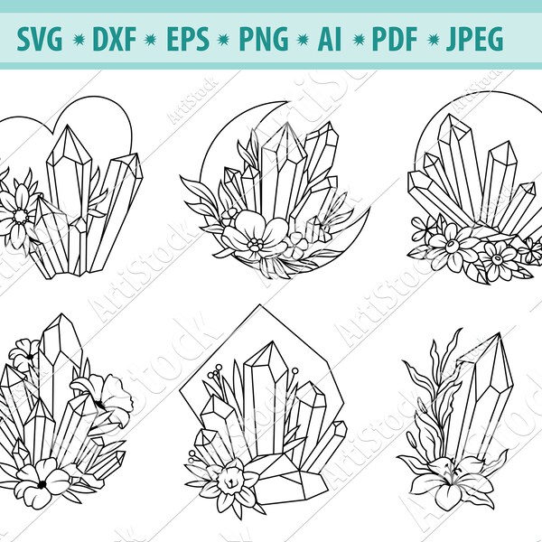 Crystal Flowers - Etsy