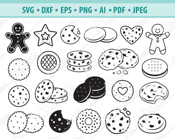 Cookies Svg Baking Svg Christmas Cookie Svg Chocolate Chip - Etsy