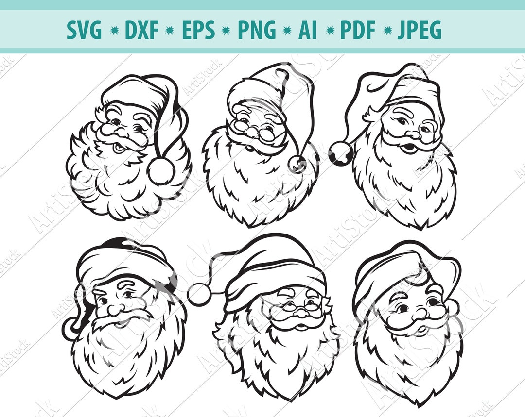 Santa Claus, Santa Claus Svg, Christmas Santa Claus Svg Files ...