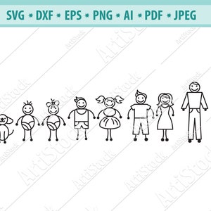 Stick Family Svg Bundle, Stick Family Cut Files, Stick Family Clipart ...