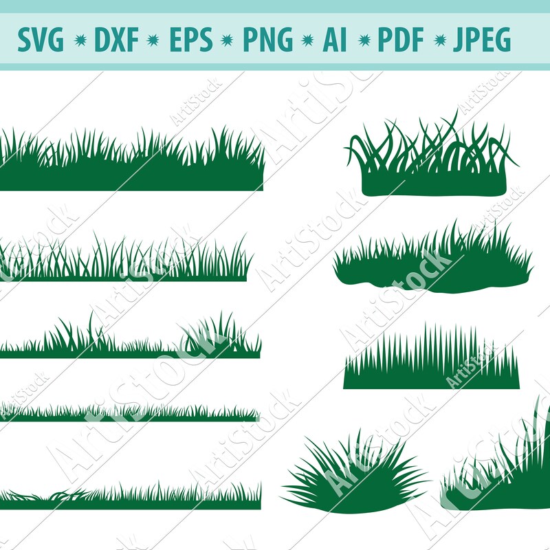 Grass Svg - Etsy