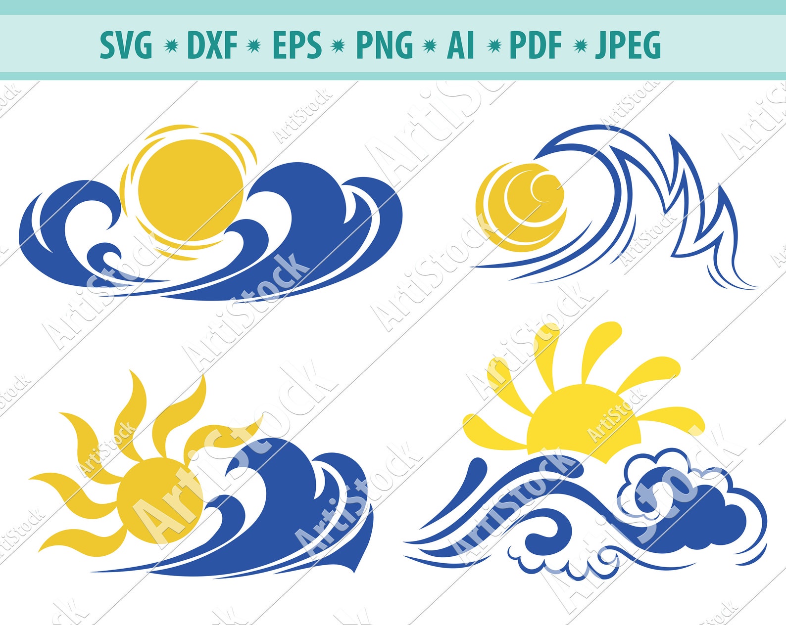 Wave SVG /waves Svg/sea Waves Svg/ Ocean Waves Svg/ Clipart/ - Etsy
