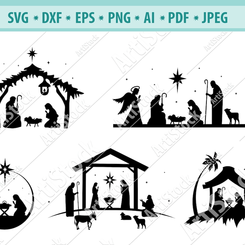 Nativity Svg - Etsy