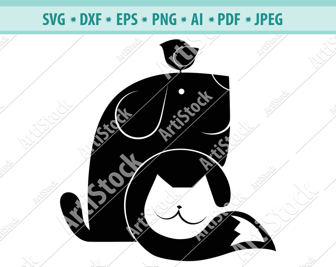 Cat & Dog SVG DXF PNG Cricut Silhouette Cut Files, Paw Medical Pet ...