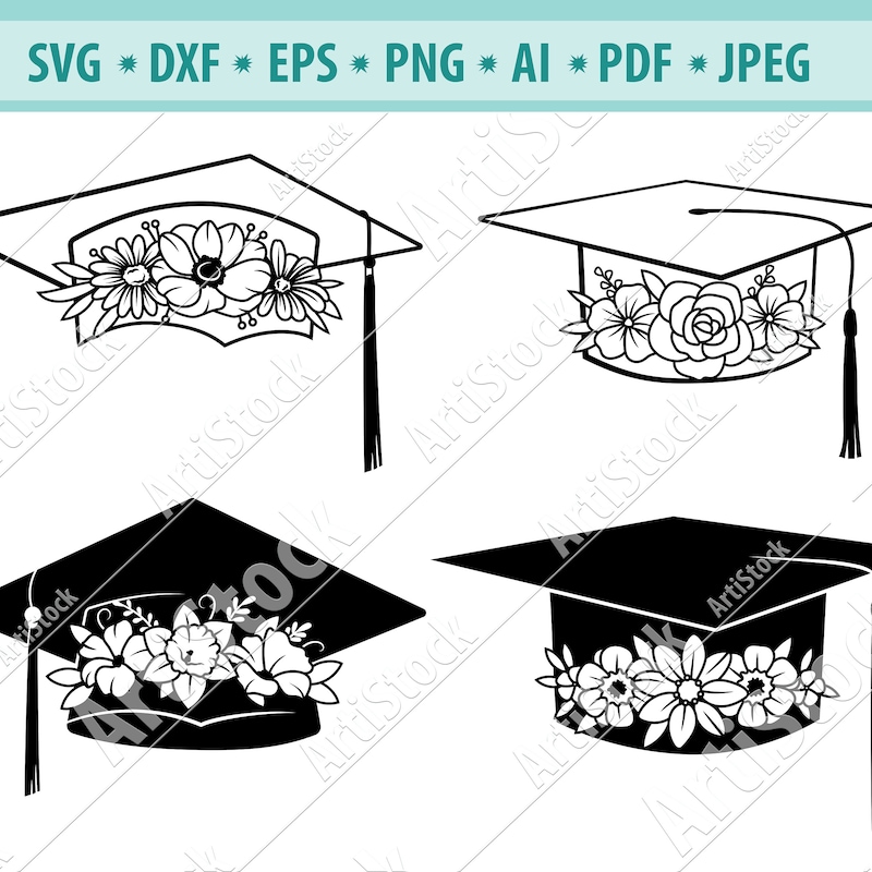 Graduation Hat Svg - Etsy