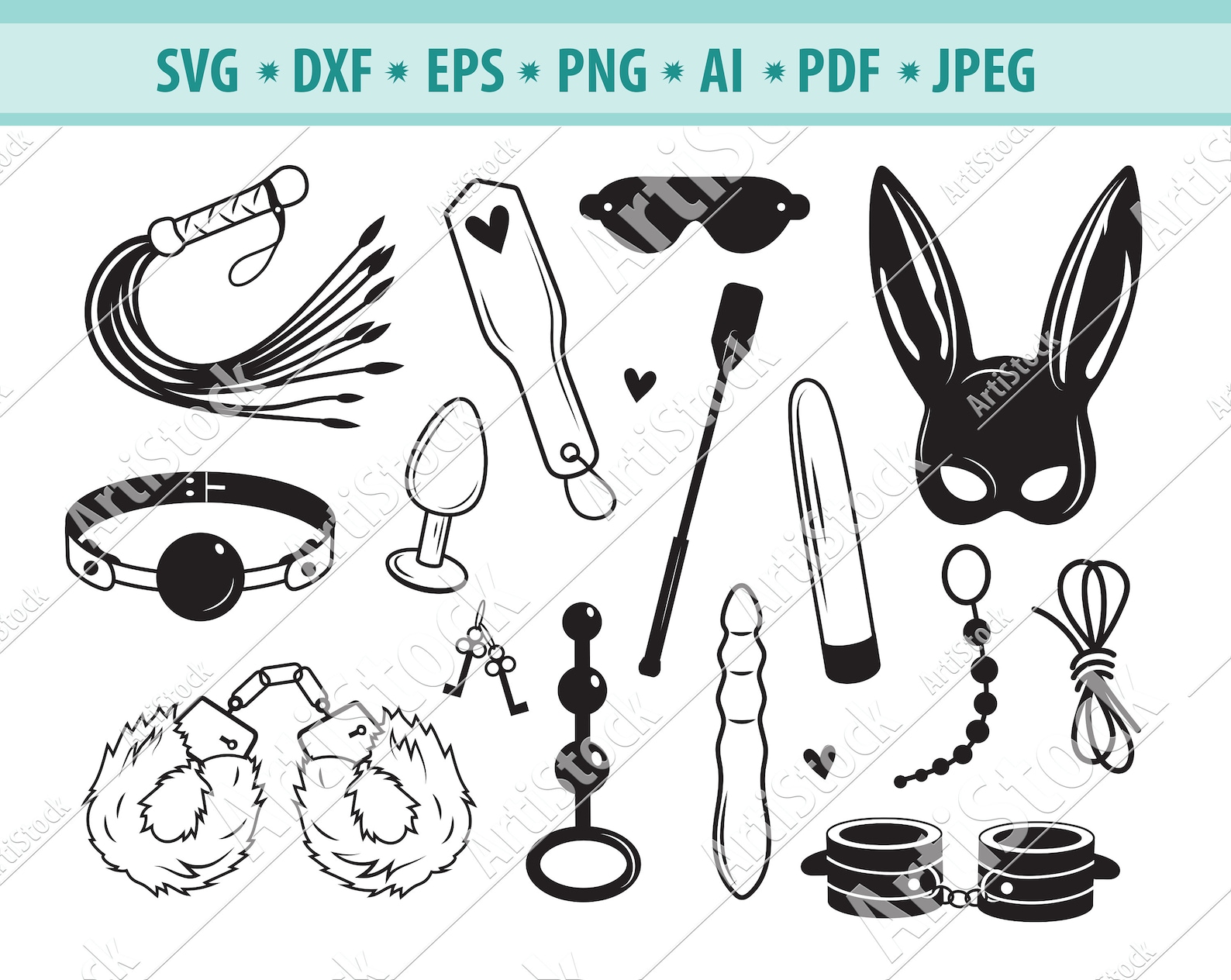 Sexual Things Svg, Adult Sex Toys Svg, Handcuffs Svg, Spanking Svg File ...