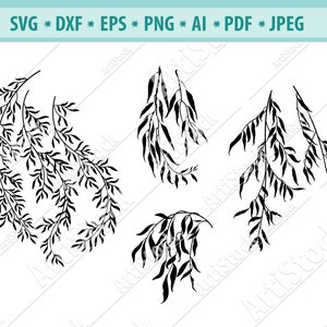 Willow Svg Willow Tree Branch Svg Tree Branches Svg Vine - Etsy Australia