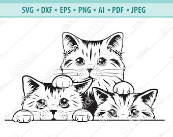 Calico Cat Svg Calico Cat Clipart Cat Svg Calico Svg Cute - Etsy