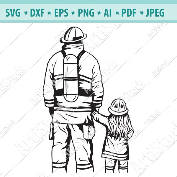 Firefighter Dad Design - Etsy UK