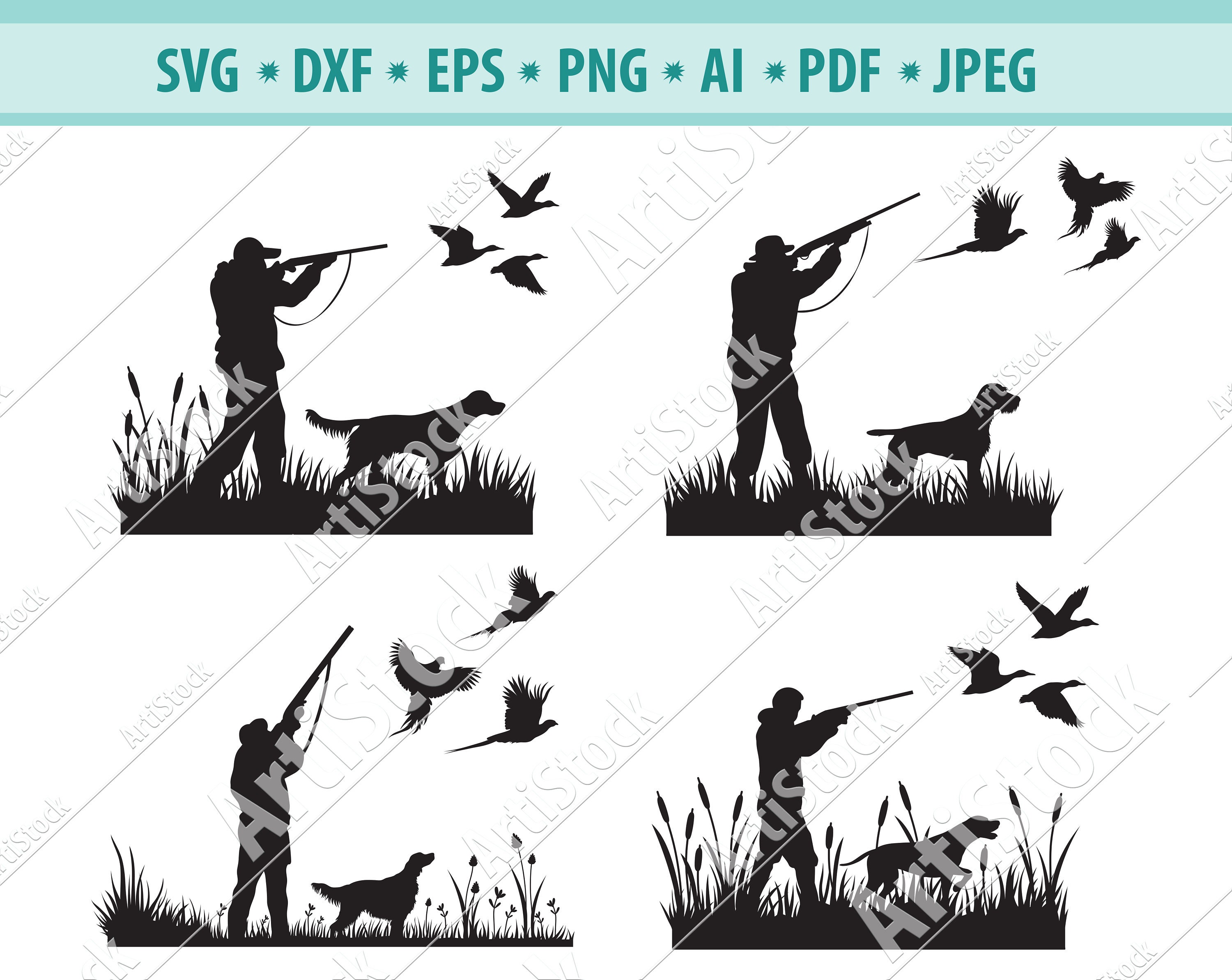 Bird Hunting Clipart