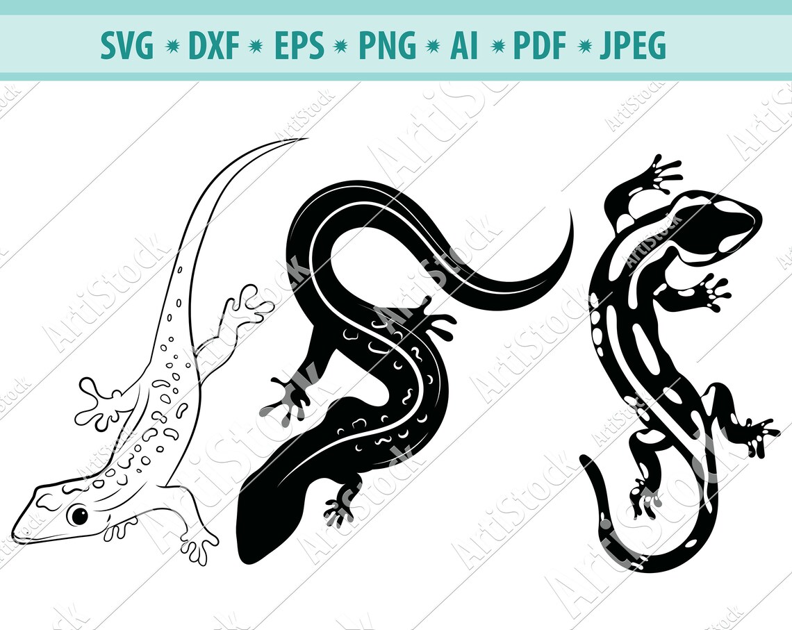 Lizard SVG Bundle Lizard SVG Lizard Clipart Lizard Cut - Etsy