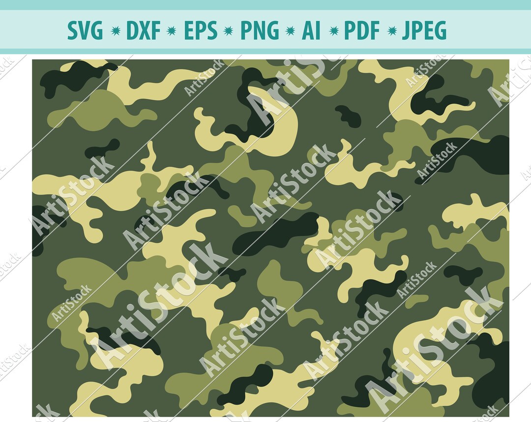 Camouflage Svg, Camouflage Patterns Svg, Green Camouflage Svg, Hunting ...