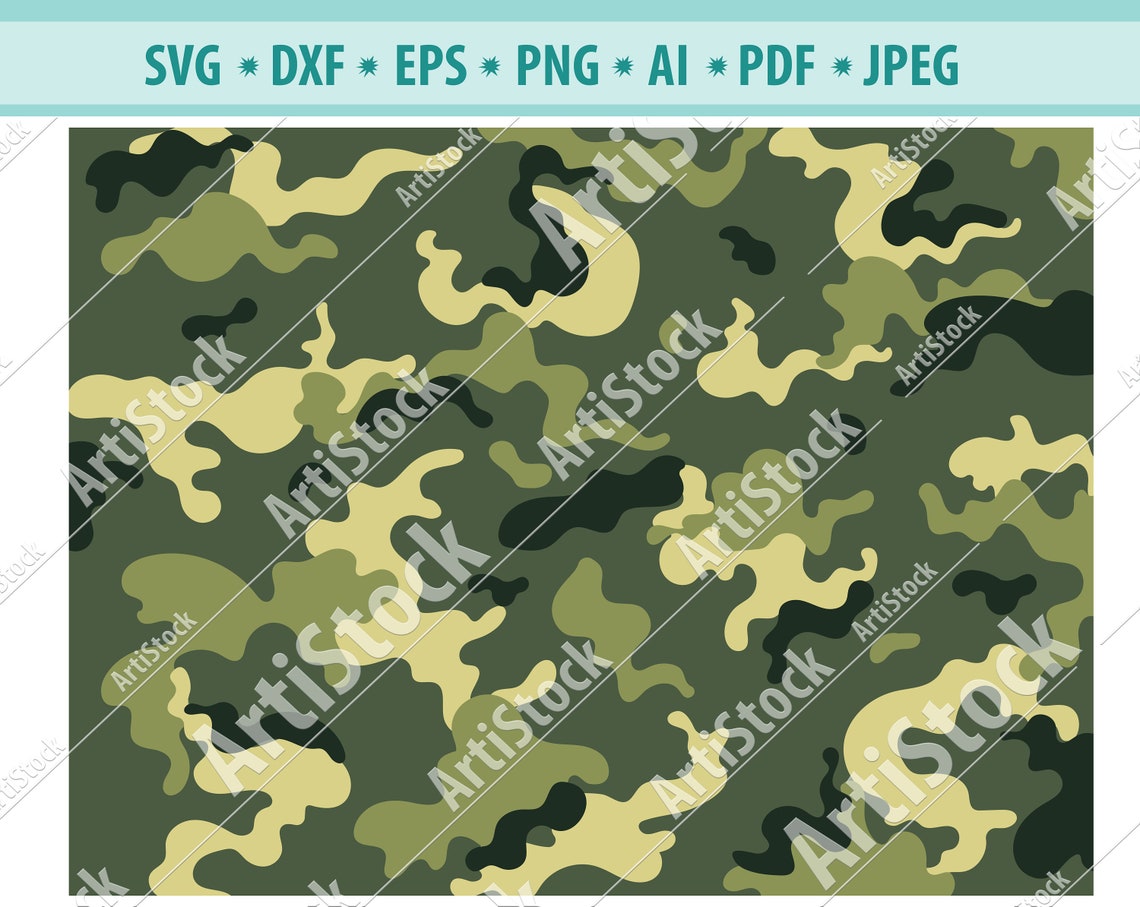 Camouflage svg Camouflage Patterns svg Green Camouflage Svg | Etsy