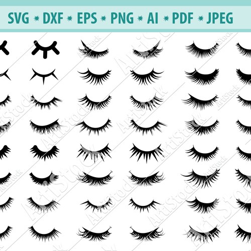 Embellishments Eyelashes Svg Files for Cricut Designs Svg Cut Files ...