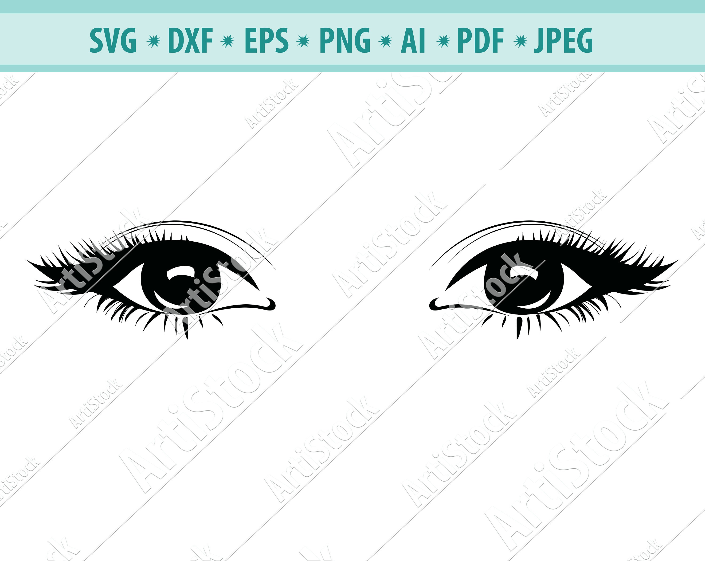Pestañas svg, Ojos svg, Belleza svg, Maquillaje svg, Pestañas de ojos ...