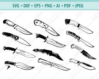 Knife Dxf File | Etsy
