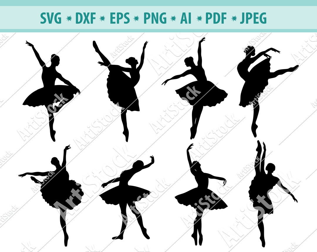 Ballet SVG, Ballerina SVG, Ballet Dancer Svg, Ballet Silhouettes Svg ...