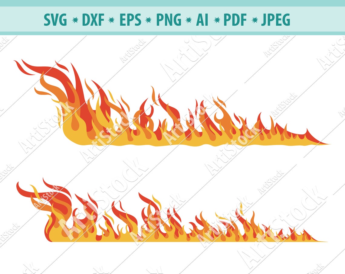 Feuer Flammen SVG, Feuer Cricut, Feuer Dxf, SVG, Flammen-schneiden ...