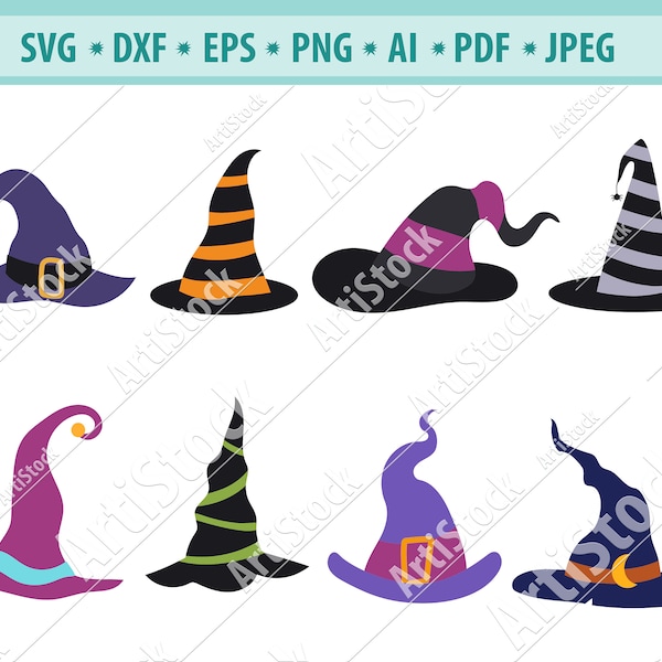 Witch Hat Svg - Etsy