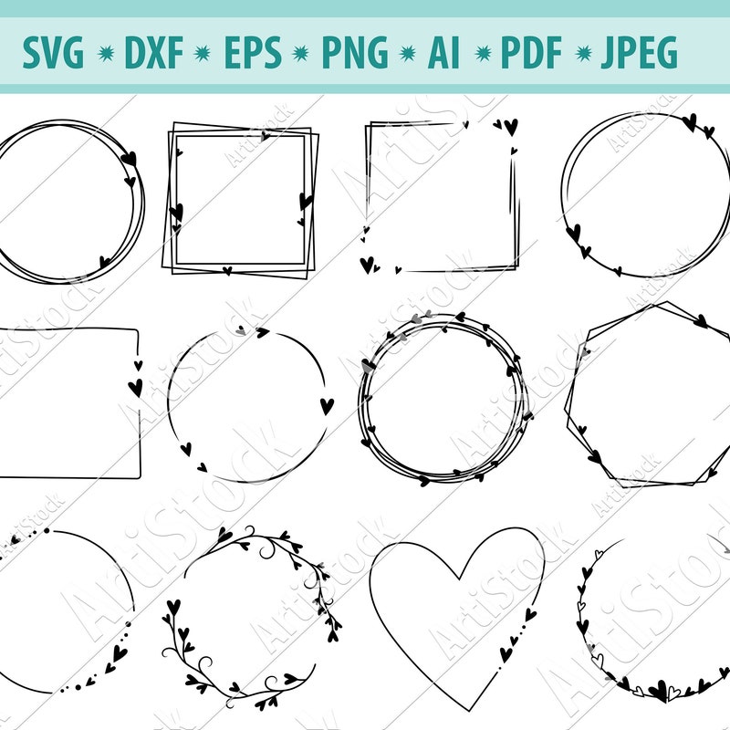 Heart Line Art Frame - Etsy