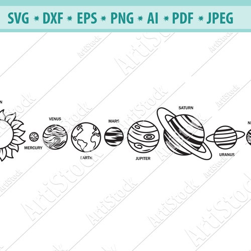 Mars SVG Planets SVG Solar System SVG Space Cut File - Etsy