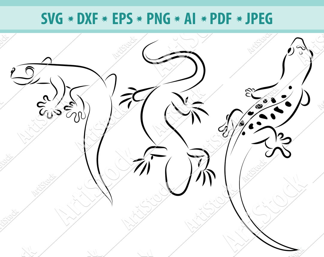 Lizard SVG Bundle, Lizard SVG, Lizard Clipart, Lizard Cut Files for ...